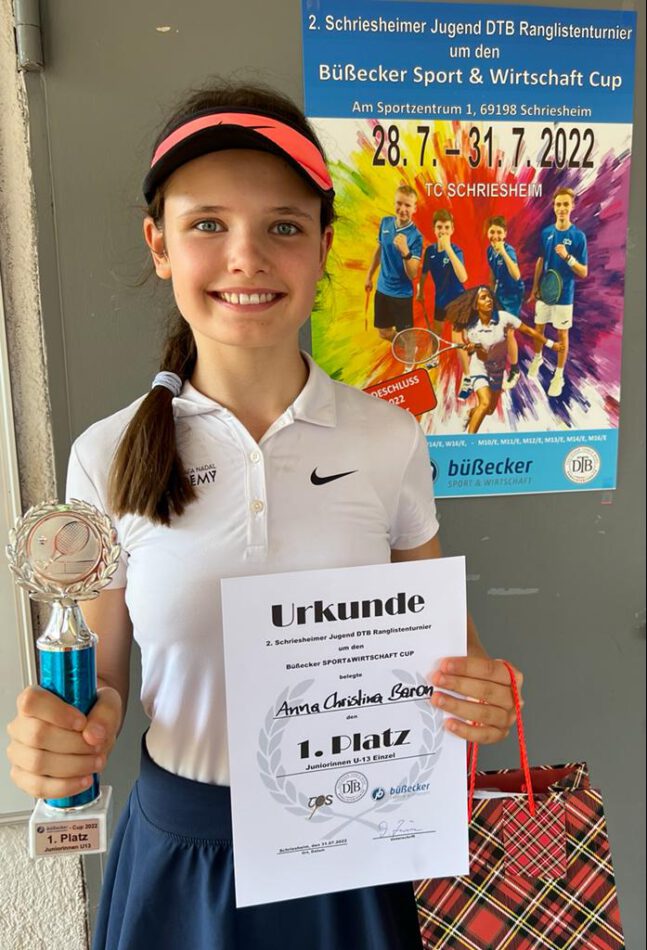 Anna Christina Baron holt Turniersieg in Schriesheim - Merkert ...